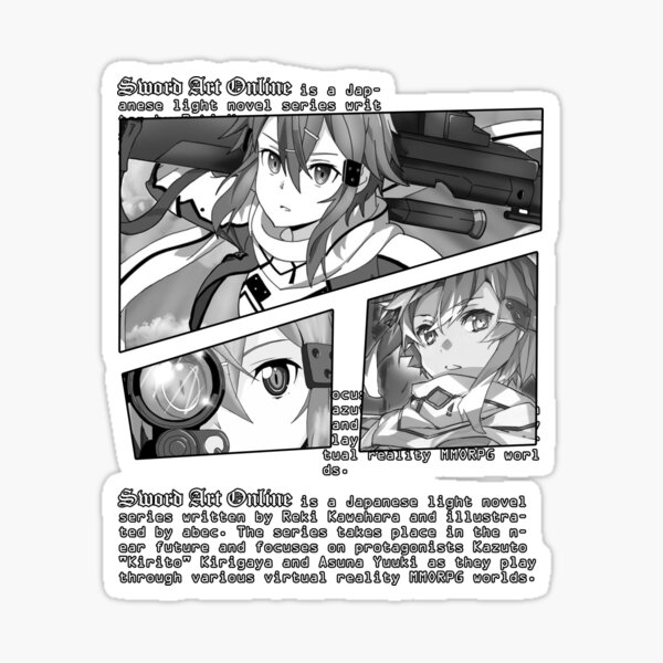 "Shino Asada Sinon Sword Art Online Sodo Ato Onrain Manga Text Design ...
