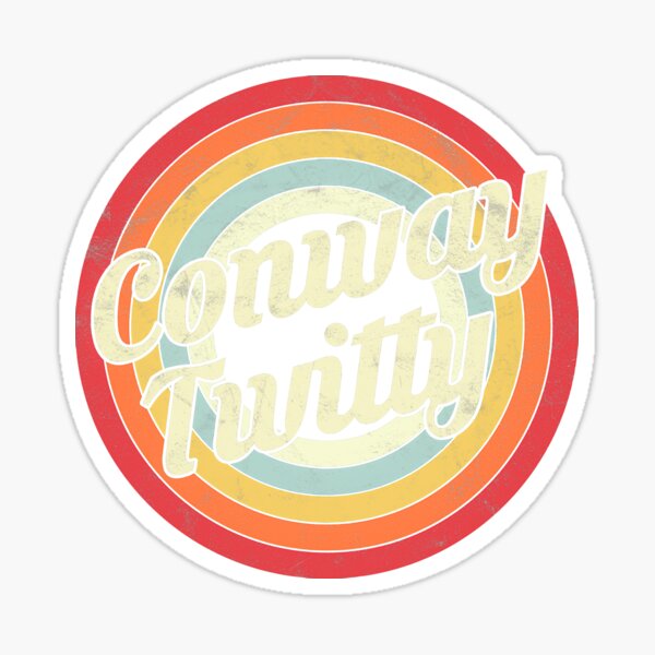 "Conway Twitty gift" Sticker for Sale by Mahirullock | Redbubble