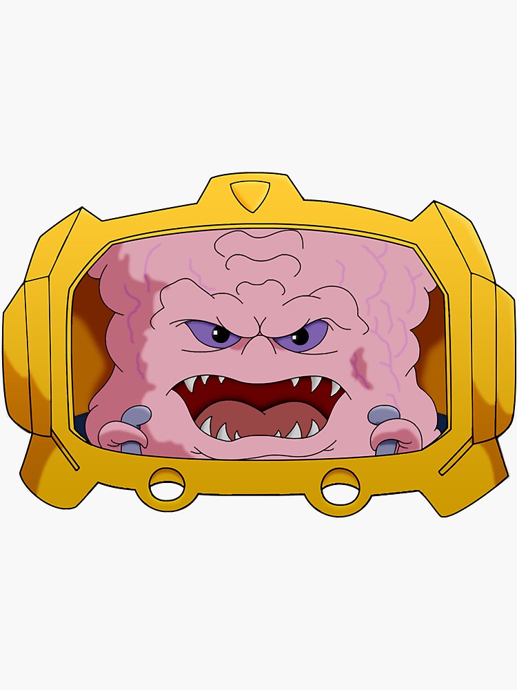 "Krang from Dimension X" Sticker by JohnHan | Redbubble