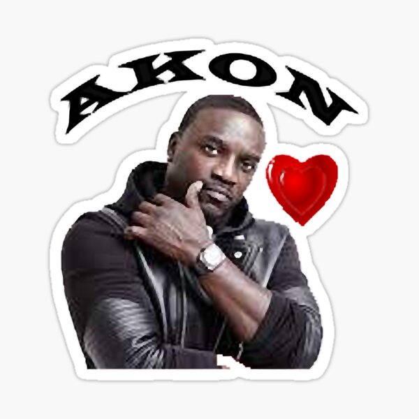 "Akon For Men And Women " Sticker by DonnellKohler | Redbubble