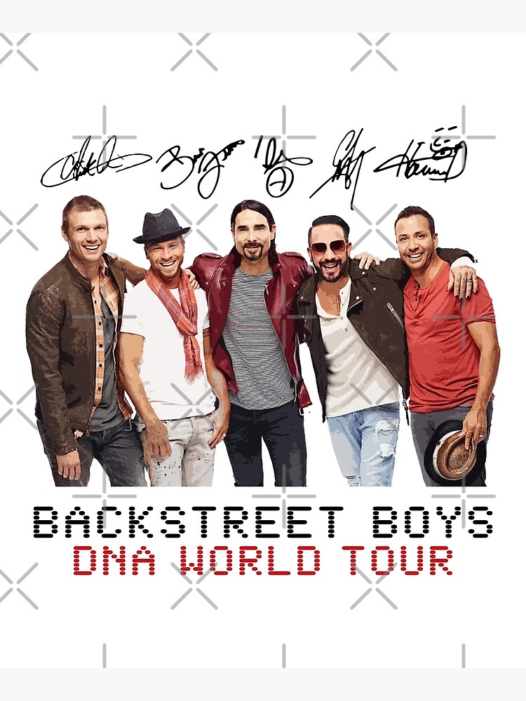 Poster « BSB Backstreet Boys DNA World Tour Signatures », par ...