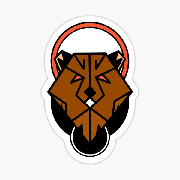 "GeoBear" Sticker by Nicholas689649 | Redbubble
