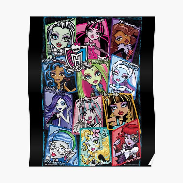 "monster high character " Poster for Sale by HaileyTuelShop | Redbubble