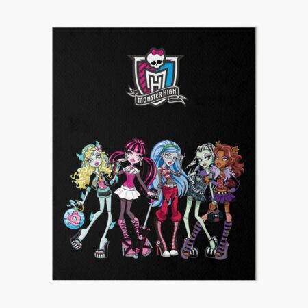 "Monster high main characters and logo " Art Board Print by ...