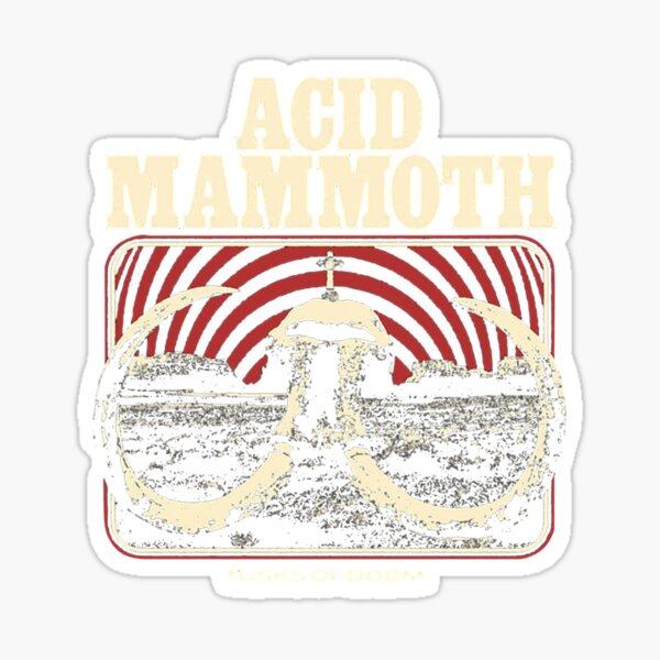 "The Best Trend Acid Mammoth Merchant " Sticker by HaileyTuelShop ...