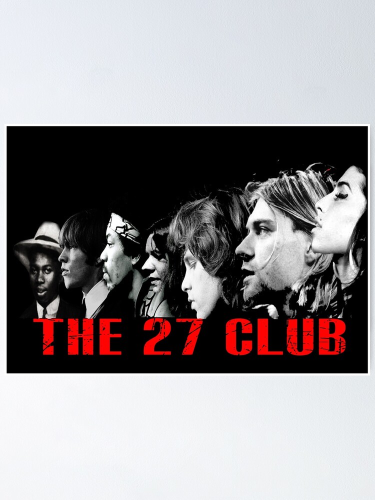 "Club 27" Poster for Sale by Johnny1312 | Redbubble