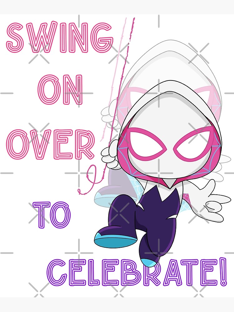 "Swing on over to celebrate, birthday invite spider ghost, cute baby ...