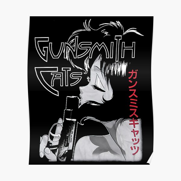 "Vintage Gunsmith Cats" Poster by FredOrzalli | Redbubble