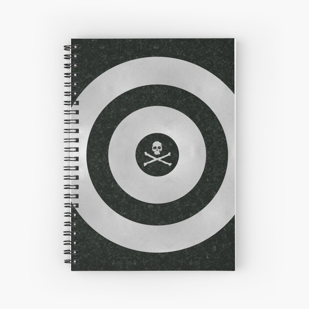 "Silver Target" Spiral Notebook for Sale by FutureRevArt | Redbubble