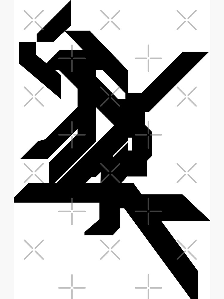 "Abstract Techwear shape decal" Poster for Sale by Dr-Evil | Redbubble