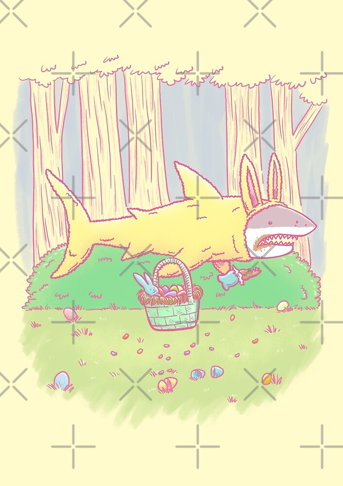 "The Easter Bunny Shark" by nickv47 | Redbubble