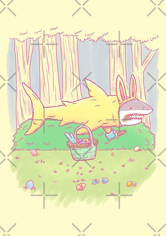 "The Easter Bunny Shark" by nickv47 | Redbubble