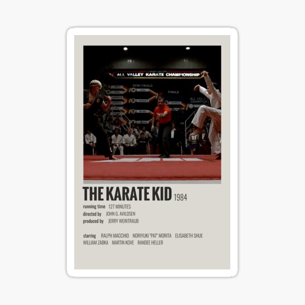 "The Karate Kid (1984)" Sticker by MoviePolaroid | Redbubble