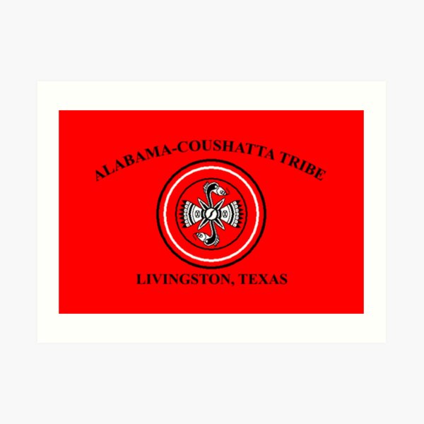 "Flag of Alabama–Coushatta Tribe of Texas USA" Art Print by mo91 ...