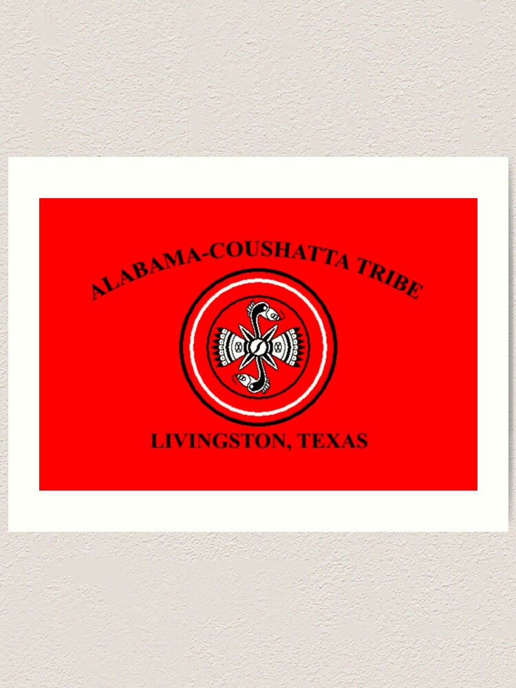 "Flag of Alabama–Coushatta Tribe of Texas USA" Art Print by mo91 ...