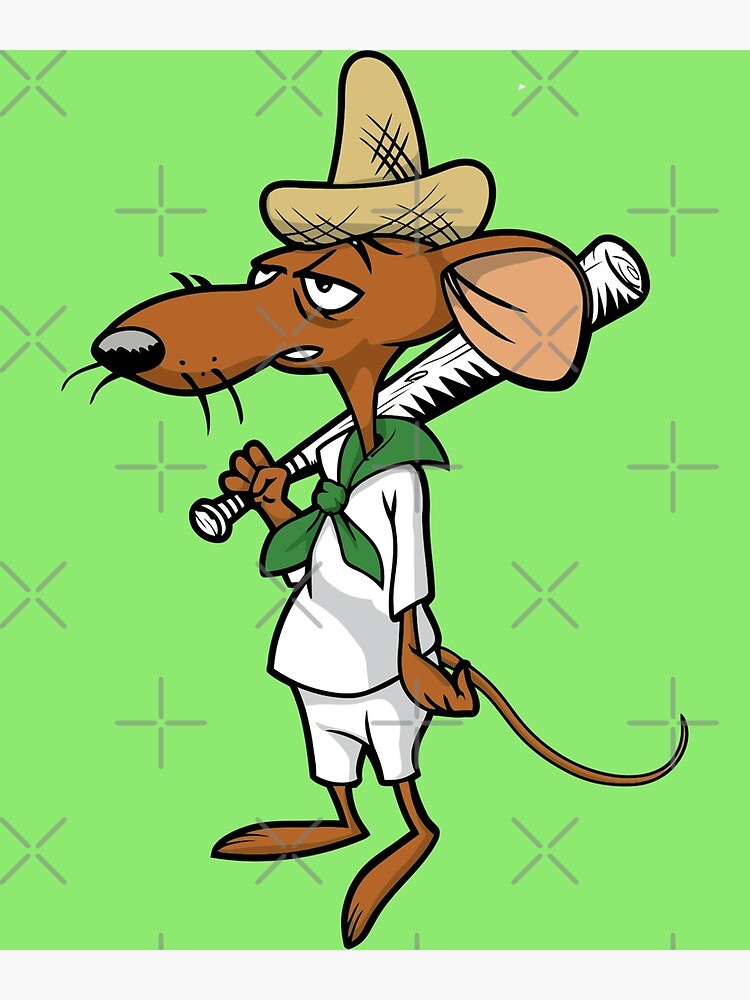 Póster «Dibujos animados de ratón mexicano perezoso y somnoliento» de ...