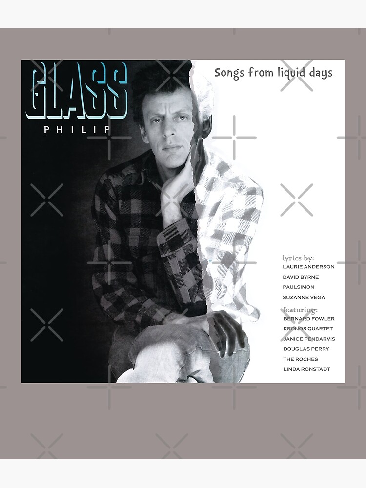 "Philip glass songs from liquid days album cover" Poster for Sale by ...
