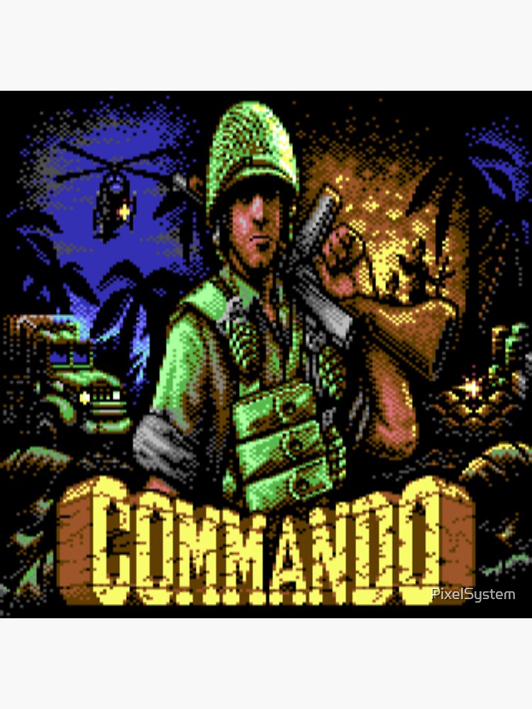 "Commando" Art Print for Sale by PixelSystem | Redbubble