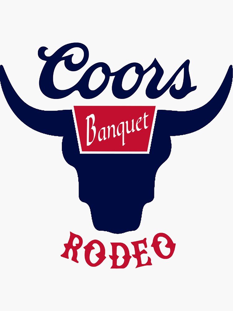 "Coors Banquet Rodeo, Coors Rodeo Colorway" Sticker by rosolwegironefn ...