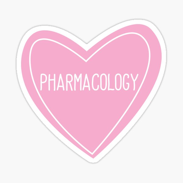 "Pharmacology Heart" Sticker for Sale by teesaurus | Redbubble