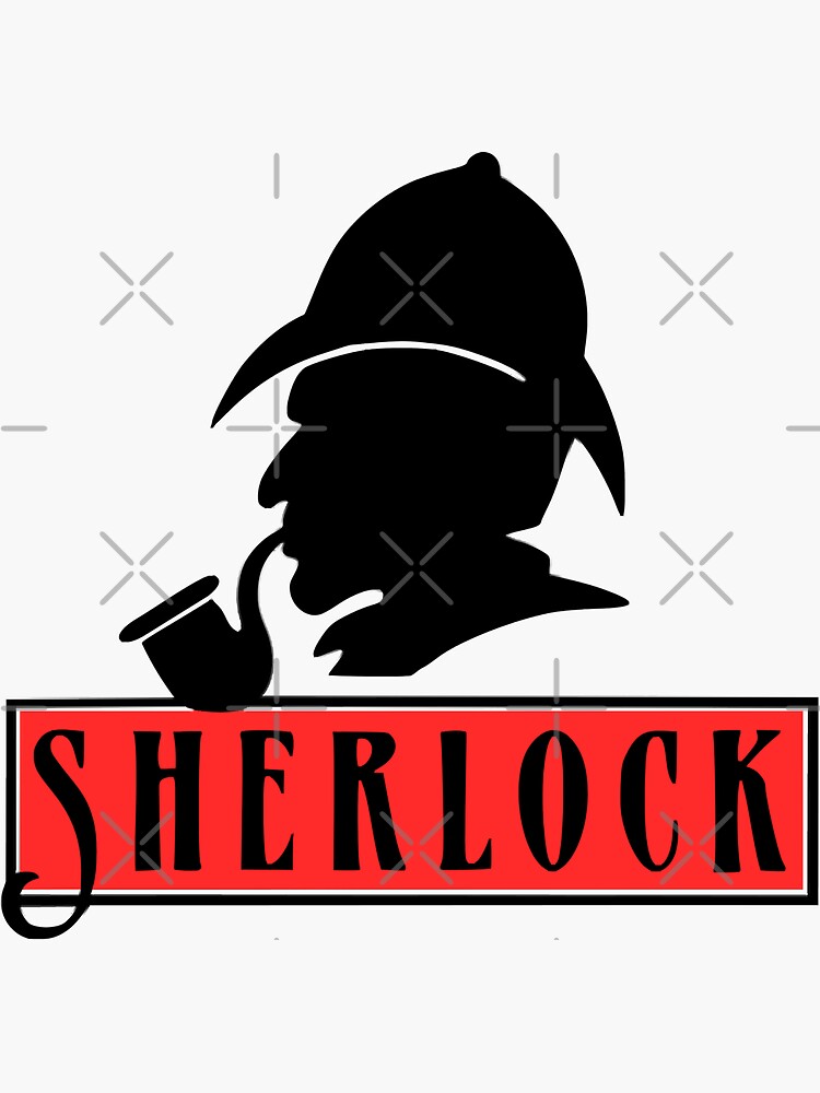 "Lucky Disguised Secret Message Disappears Sherlocker Retro" Sticker by ...
