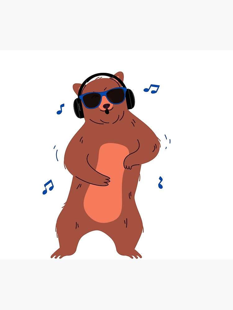 "bear having fun" Poster for Sale by fahashop | Redbubble