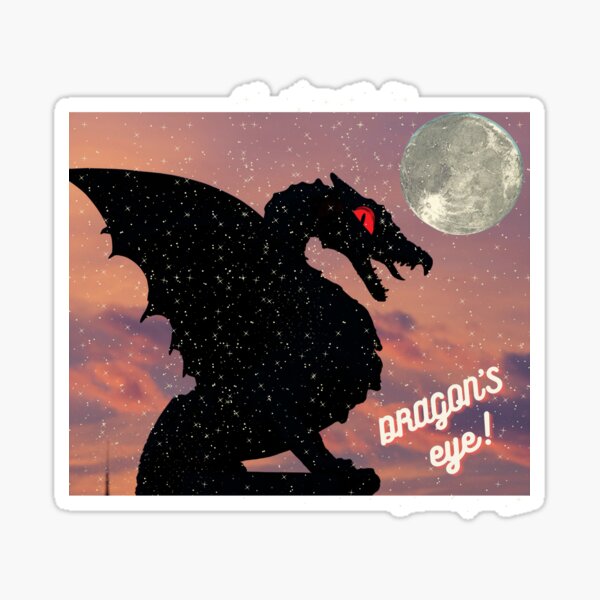"Red eye Dragon" Sticker by Adamova5159 | Redbubble