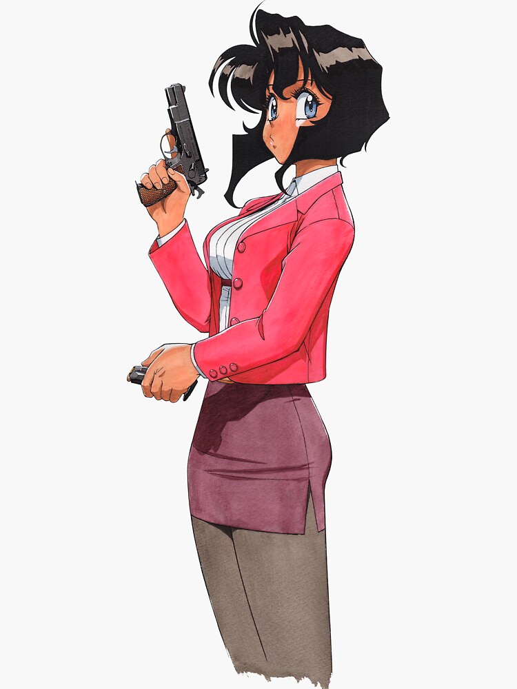 "Vintage Gunsmith Cats Rally Vincent" Sticker for Sale by Fred Orzalli ...