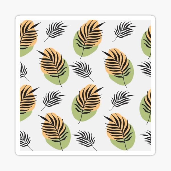"Tropical palm leaves " Sticker for Sale by rowdysathwik | Redbubble