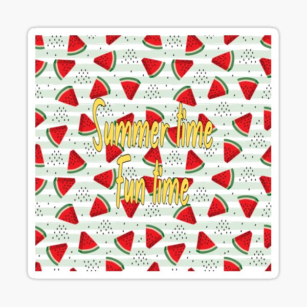 "Summer time Fun time" Sticker by BeckyHunter | Redbubble
