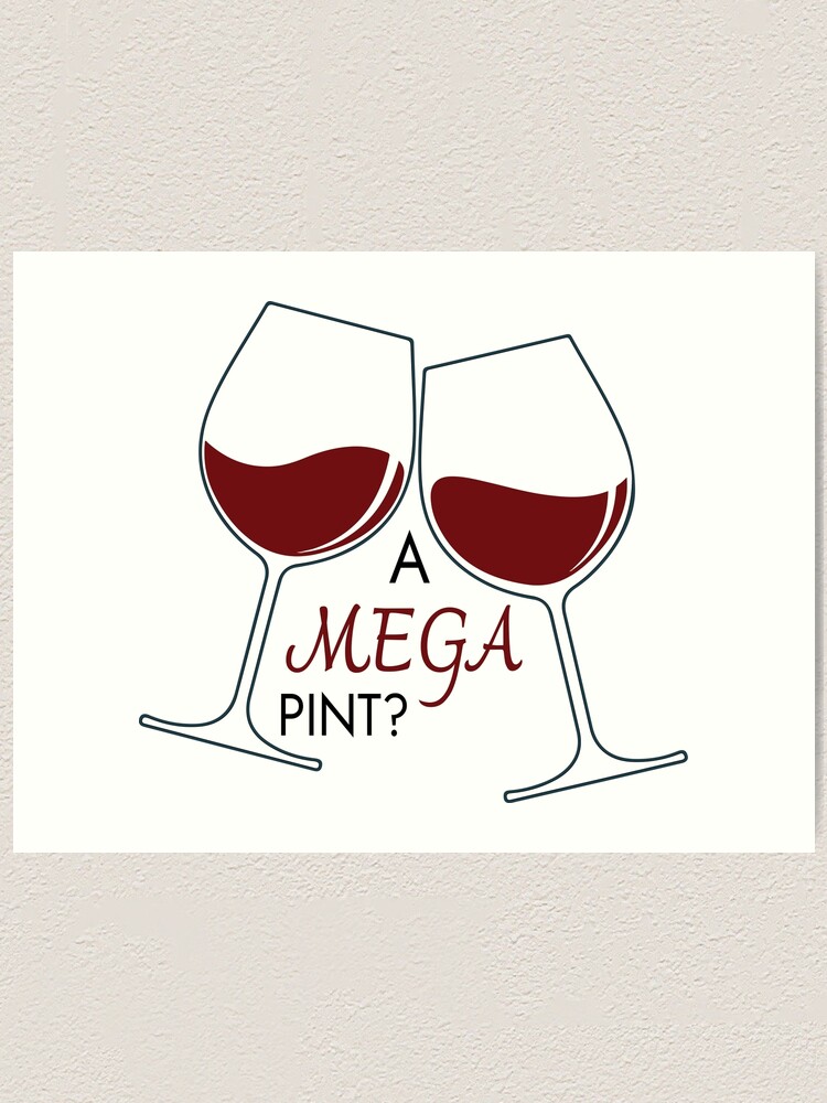 "A mega pint of red wine, Johnny Depp" Art Print by dimyana | Redbubble