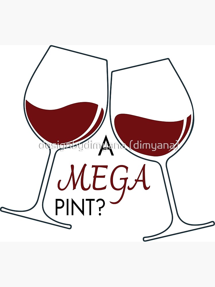 "A mega pint of red wine, Johnny Depp" Art Print by dimyana | Redbubble