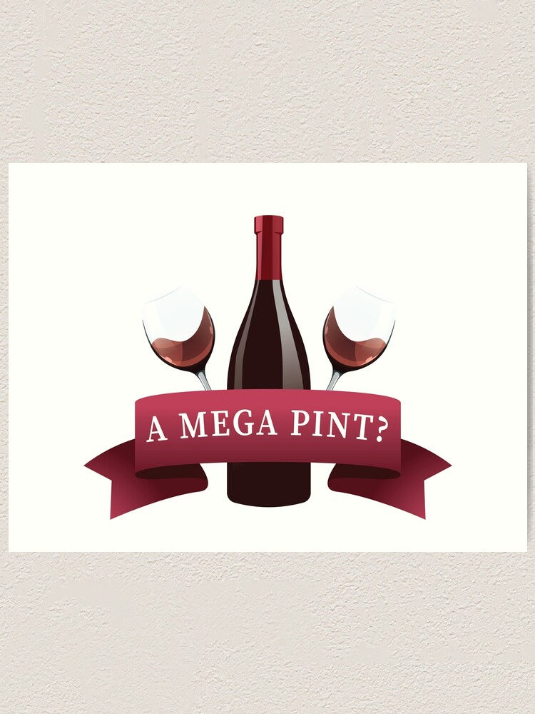 "Mega pint of red wine, Johnny Depp Sticker" Art Print by dimyana ...