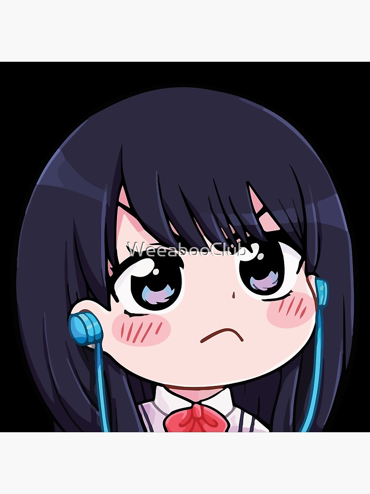 "Pouting Rikka Chibi Anime Peeker" Poster by WeeabooClub | Redbubble