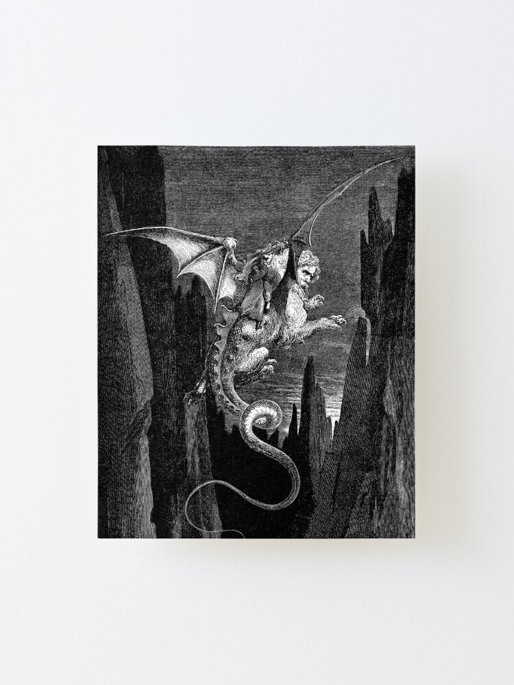 "The descent of the abyss leading to Hell on Geryon’s back - Gustave ...