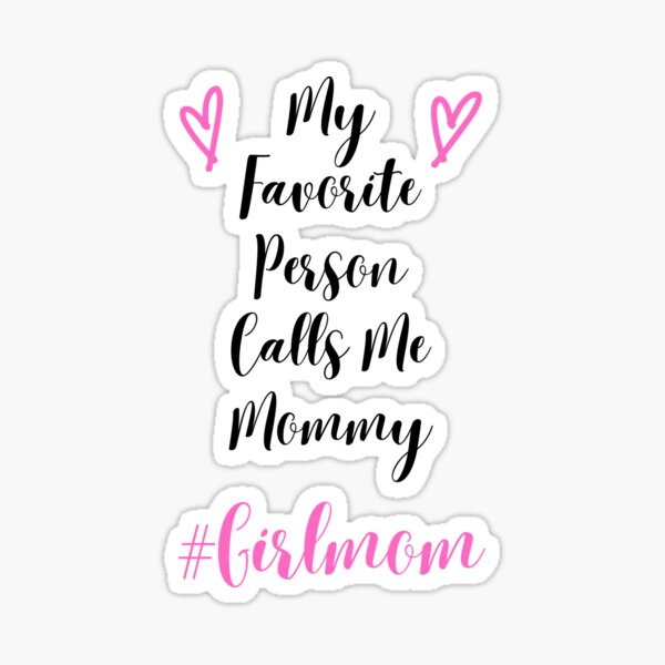 "Girl mom" Sticker for Sale by ByMilagra | Redbubble
