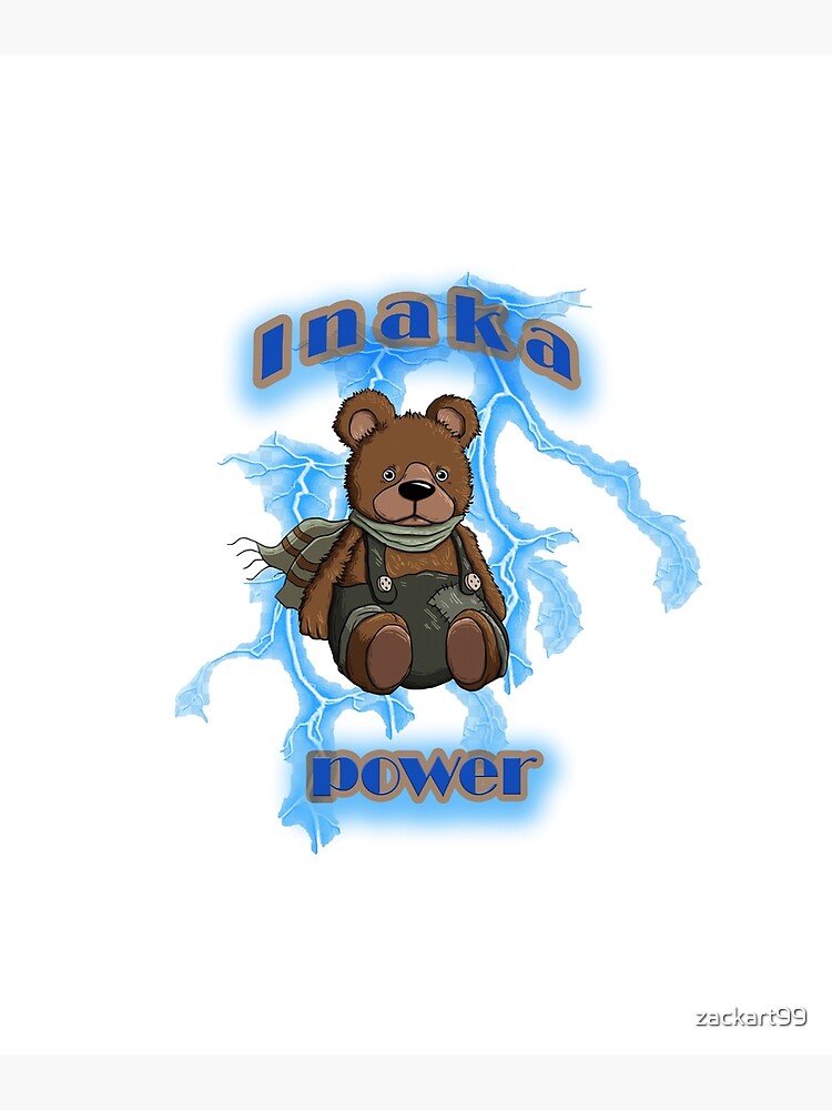 "inaka power T shirt" Poster for Sale by zackart99 | Redbubble