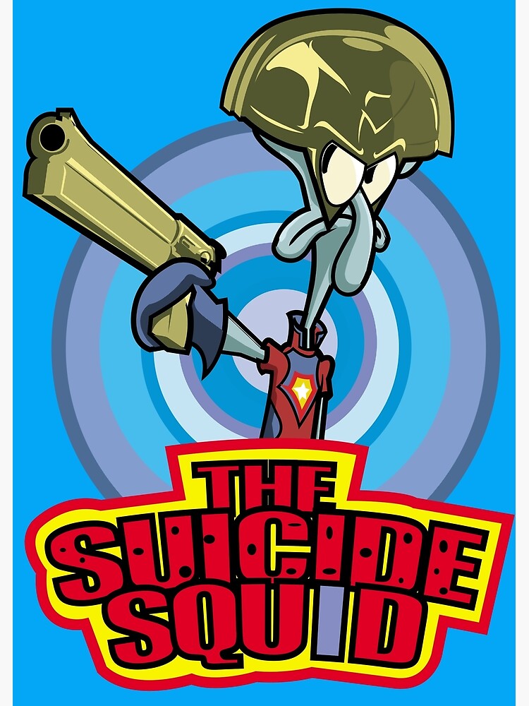 "suicide squid" Poster for Sale by Coretoons | Redbubble