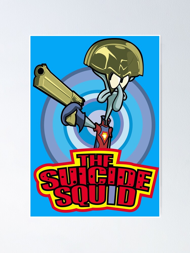 "suicide squid" Poster for Sale by Coretoons | Redbubble