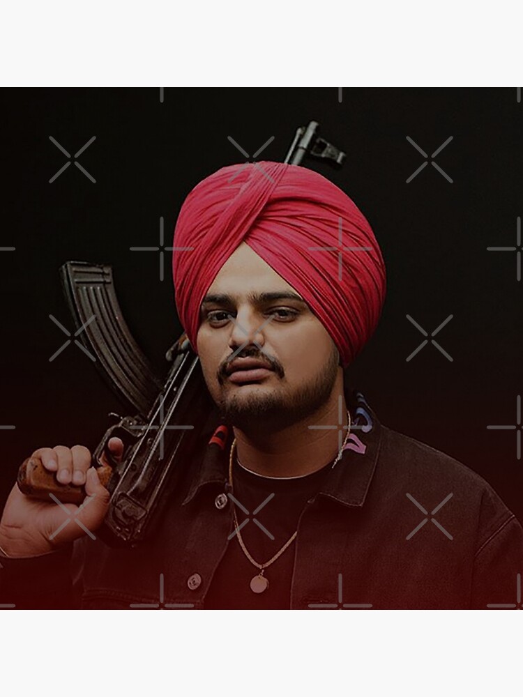"Sidhu Moosewala With Gun" Poster for Sale by inderpreetz | Redbubble