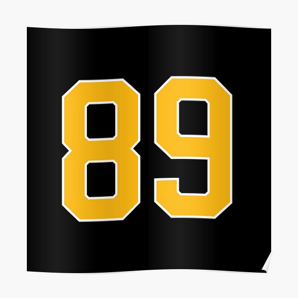 "Yellow Number 89 lucky sports jersey eighty nine" Poster for Sale by ...