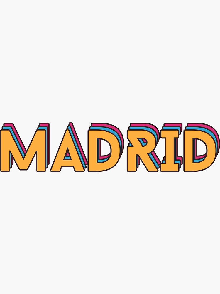 "Madrid Spain Sticker" Sticker by explorecity | Redbubble