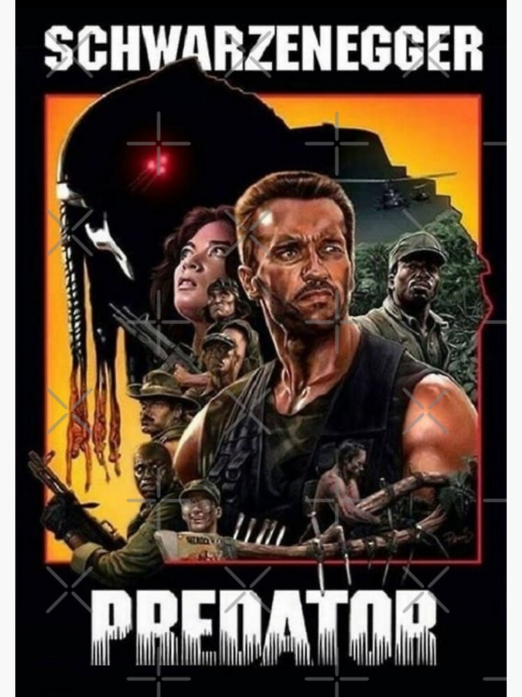 "Predator by Arnold Schwarzenegger Movie Poster" Poster for Sale by ...