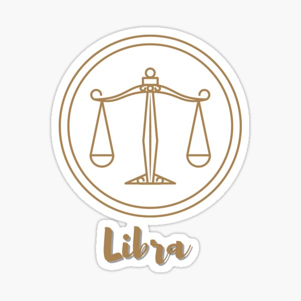"zodiac Libra" Sticker for Sale by Triple-House | Redbubble
