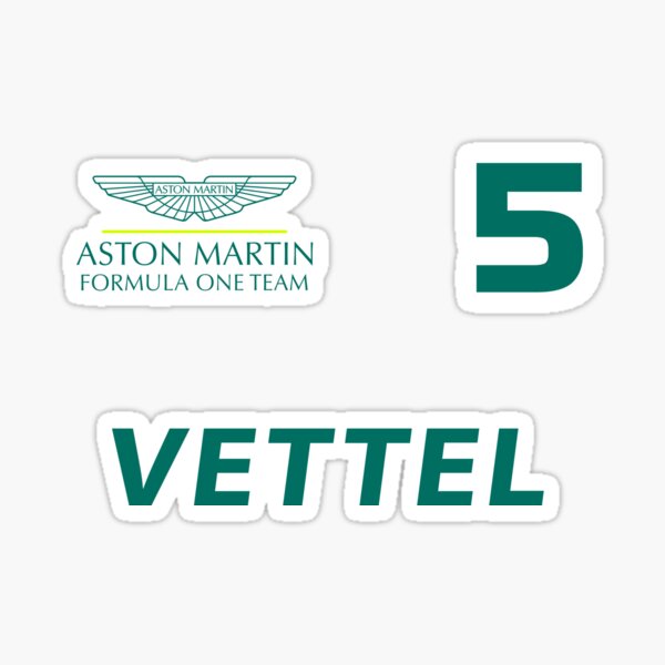 "Sebastian Vettel Aston Martin" Sticker for Sale by larsmeijer11 ...
