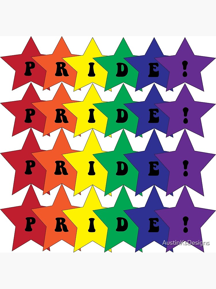 "Pride Stars" Poster for Sale by AustinKsDesigns | Redbubble