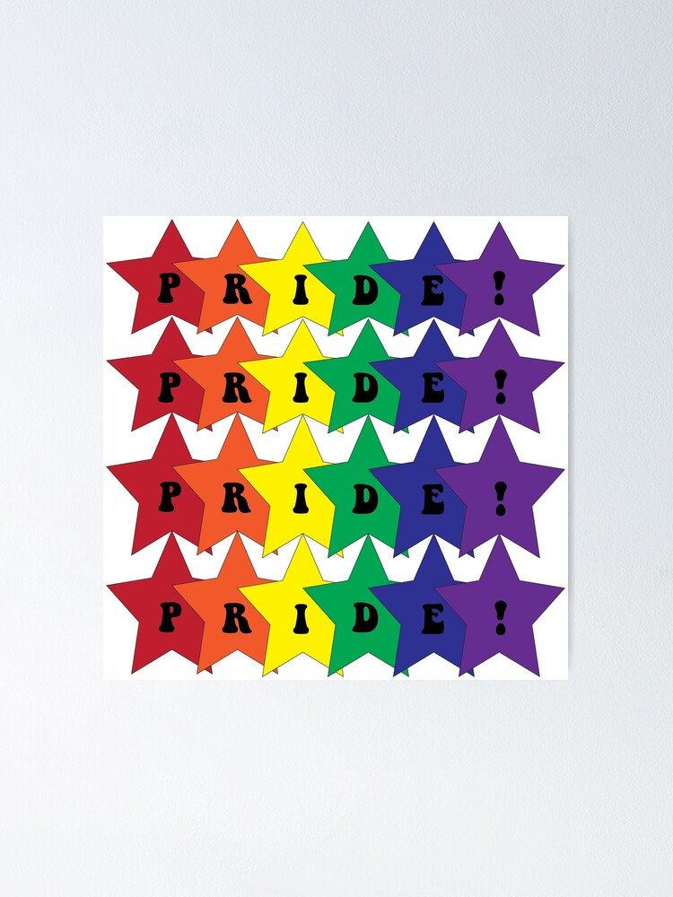 "Pride Stars" Poster for Sale by AustinKsDesigns | Redbubble