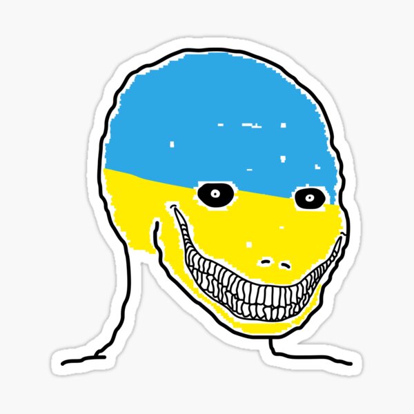 "Ukrainian Psycho Oomer" Sticker by ABPdesign | Redbubble