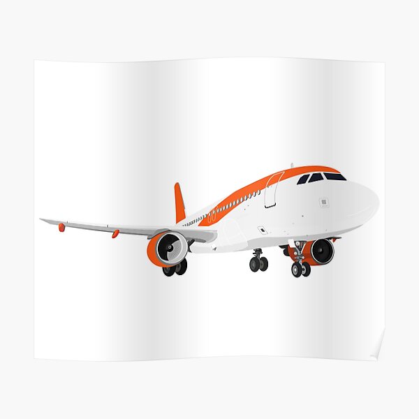 Póster «Easyjet gráfico de avión» de aliceandberry | Redbubble