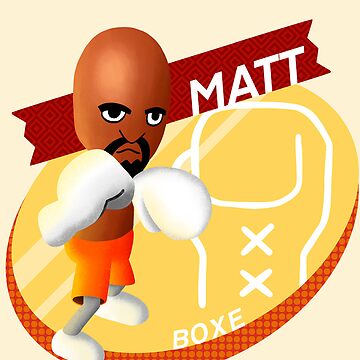 "Matt Wii Sports- Boxing" Pin by HugoCarquei | Redbubble